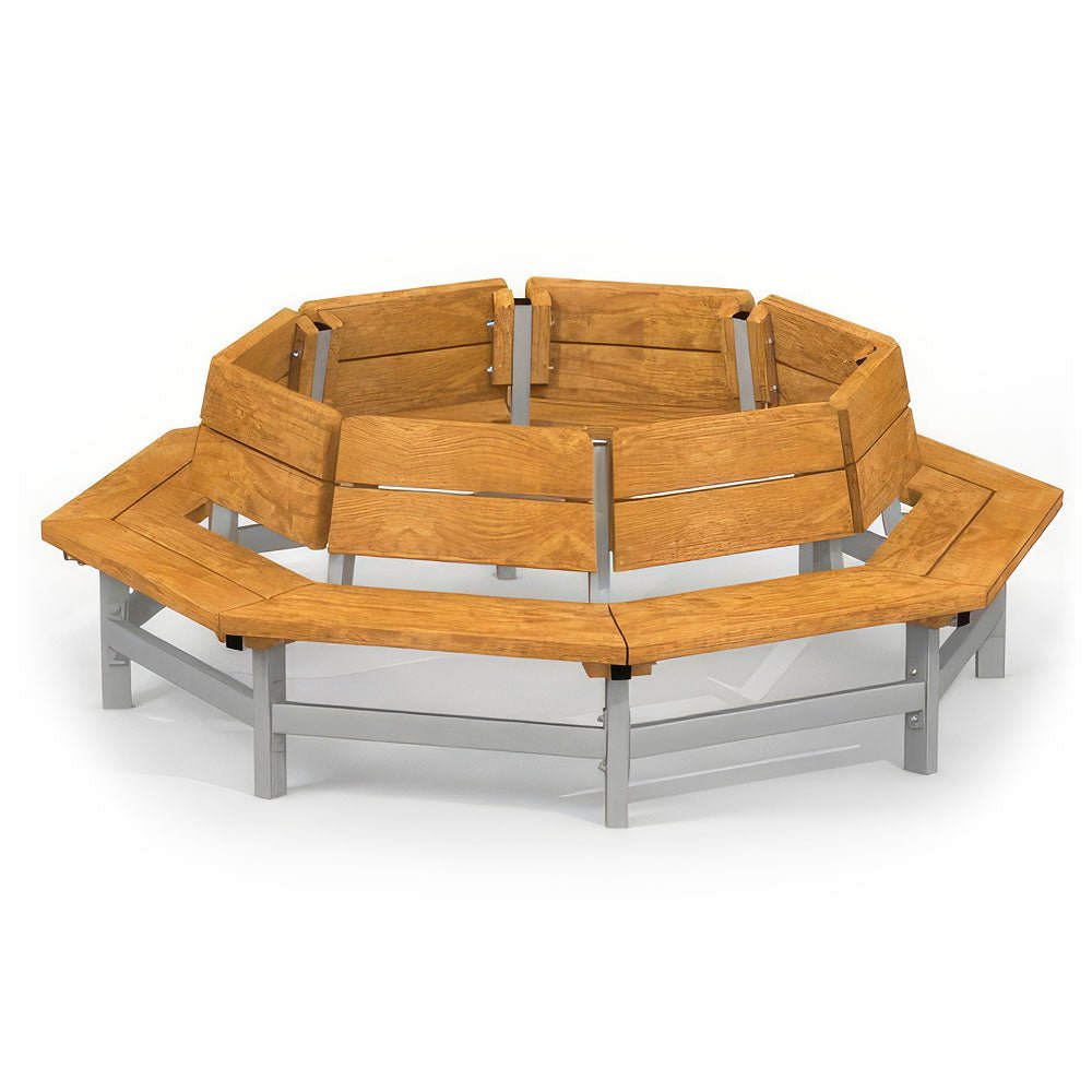 Rundbank Bernau - Runde Holzbank für Garten- und Baumumrandungen ...